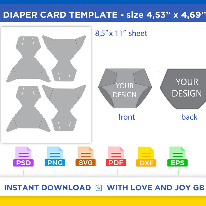 Diaper Card - Etsy