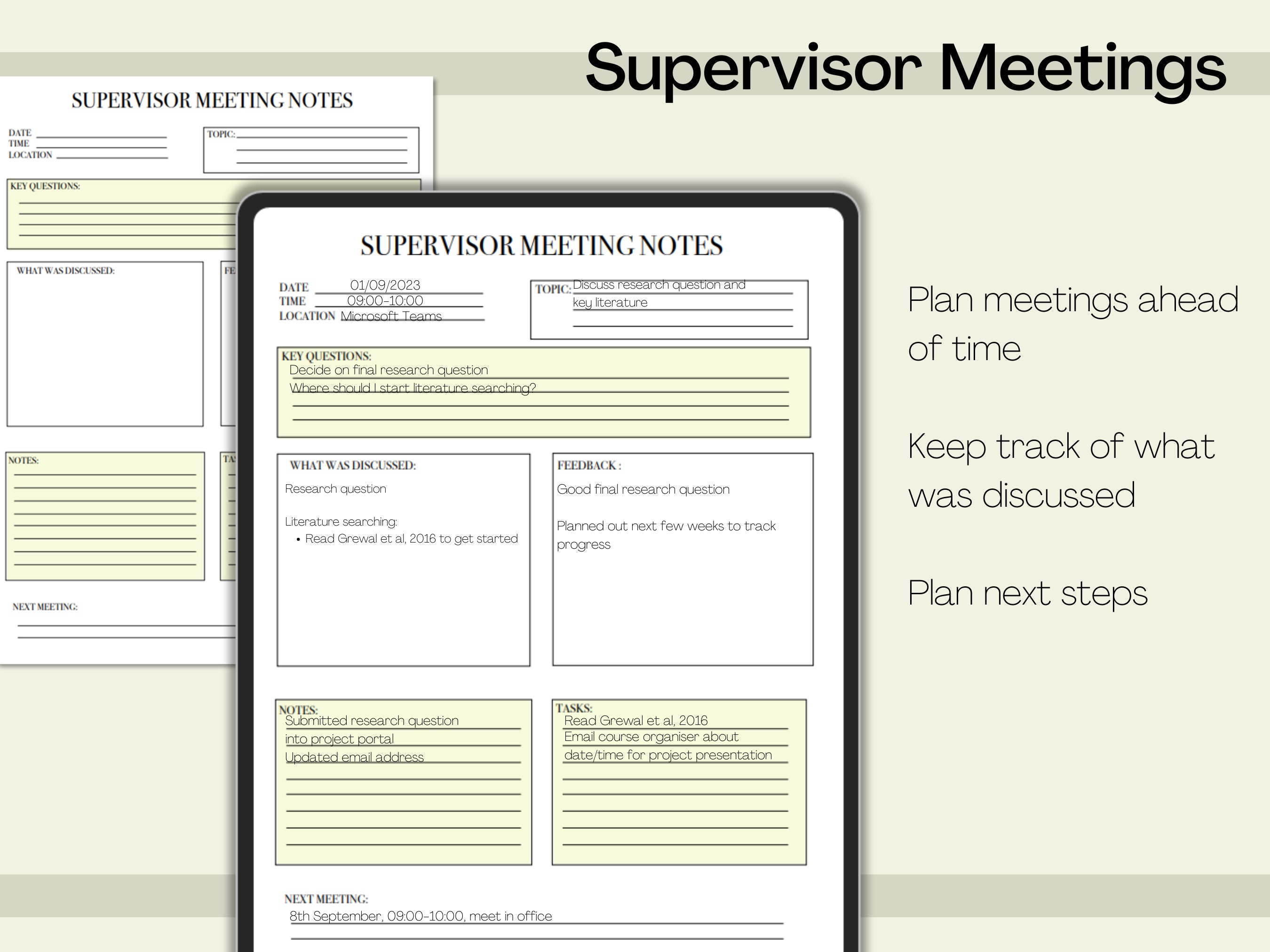 All-in-one Digital Dissertation Planner Bundle +30 Unique Pages - Etsy UK