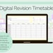 Digital Rainbow Revision Timetable - Etsy