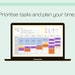 Digital Rainbow Revision Timetable - Etsy