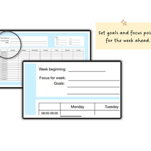 Digital Rainbow Revision Timetable - Etsy