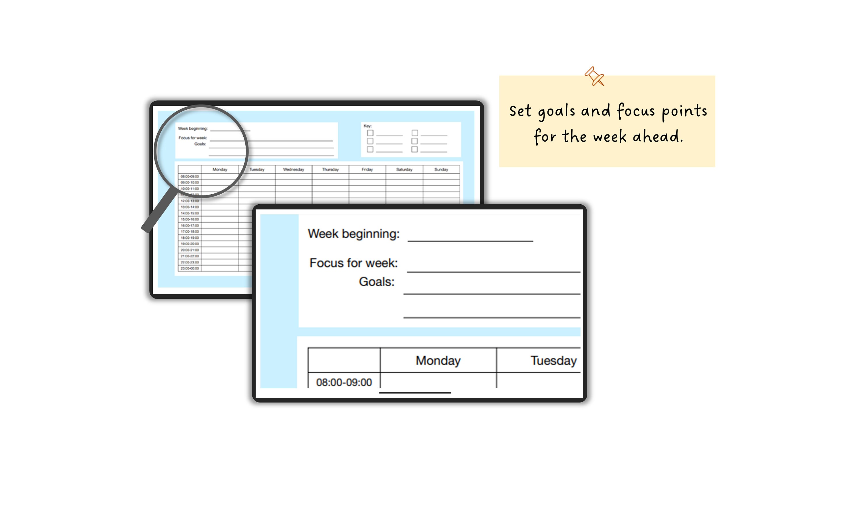 Digital Rainbow Revision Timetable - Etsy