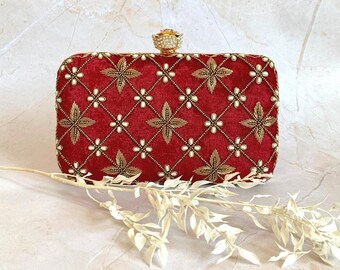 Ruby Red Clutch - Etsy