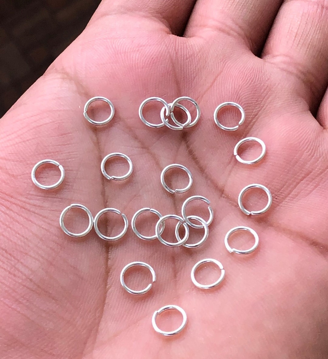 7mm 275pc Silver Jump Rings, Open / Split Silver Plated Open Round Jump ...