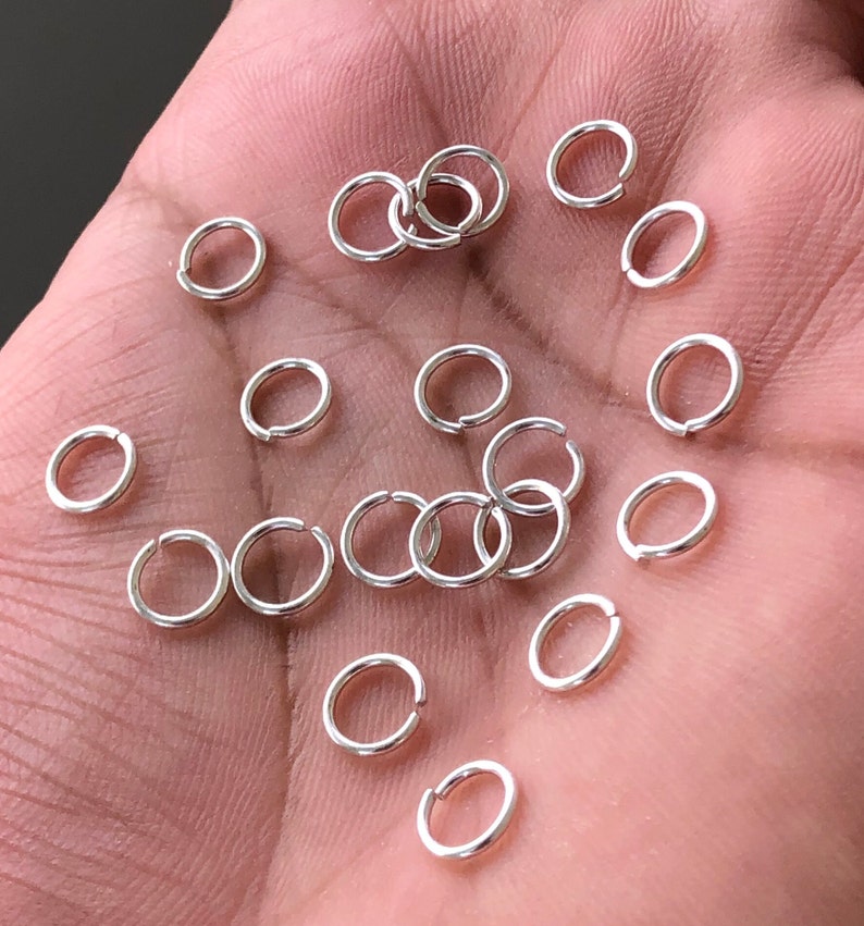 Silver Jump Rings 6mm 250pc, Open / Split Silver Plated Round Jump ...