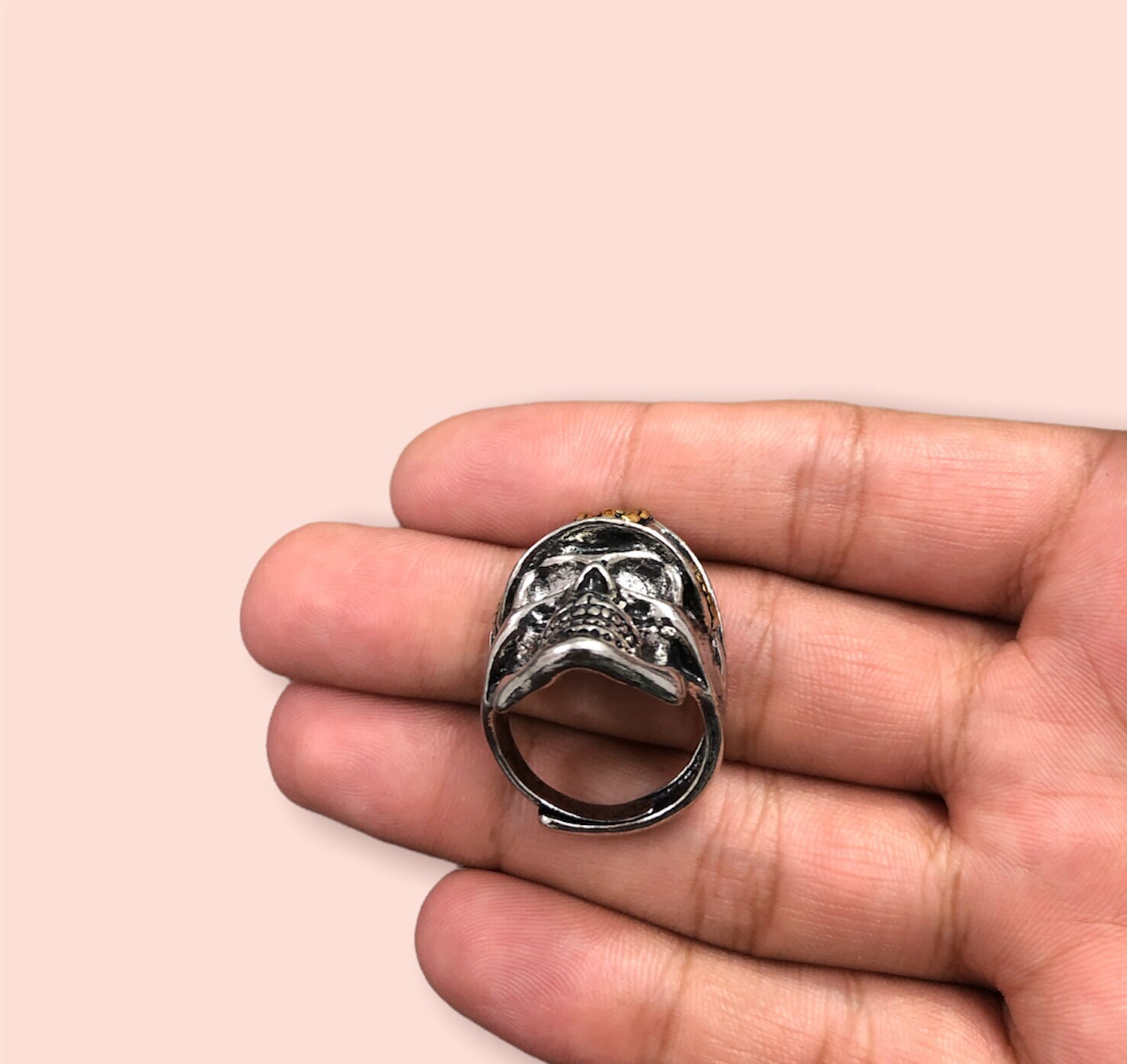 Soldier Skull Ring Gothic Ring for Bikers Halloween Ring - Etsy