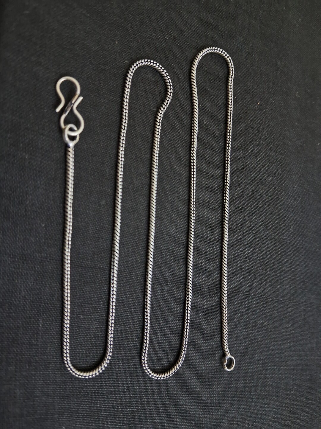 925 Silver Foxtail Chain, Oxidized Foxtail Chain, Silver Foxtail Chains ...