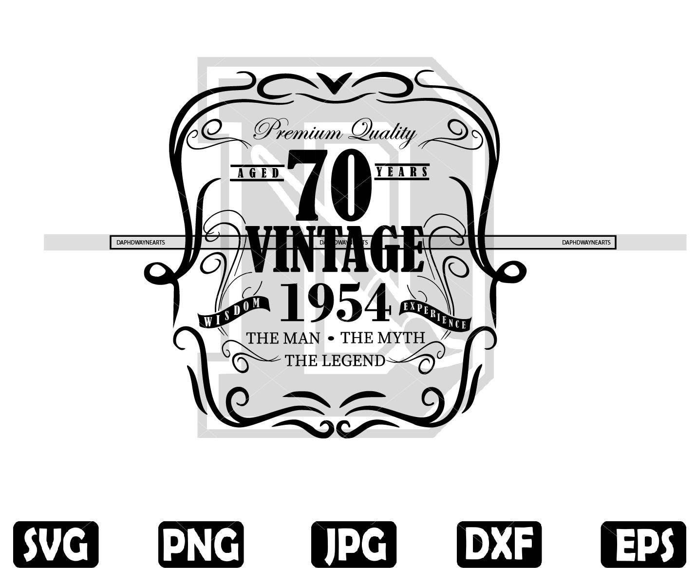 70th Birthday Svg 70th Svg Aged to Perfection Svg 70 Vintage Svg ...