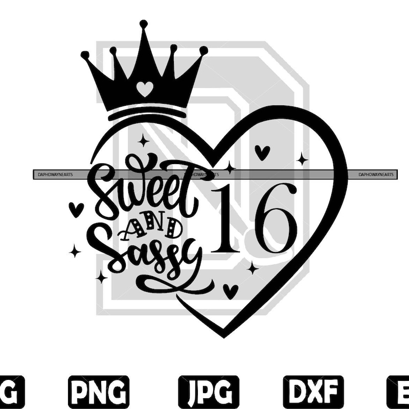 Sweet 16 Svg - Etsy