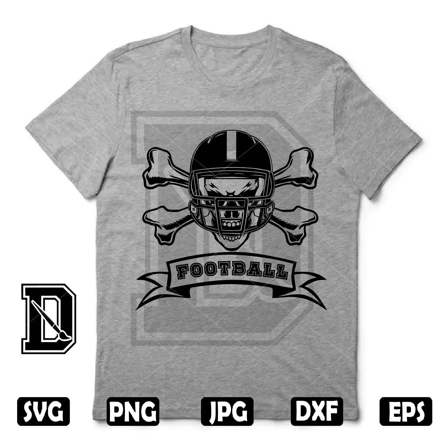 Football Skull Crossbones SVG Bundle: Team Logo (digital Download) - Etsy
