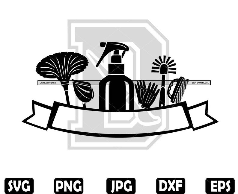 Cleaning Supplies SVG: Clipart Bundle (digital Download) - Etsy