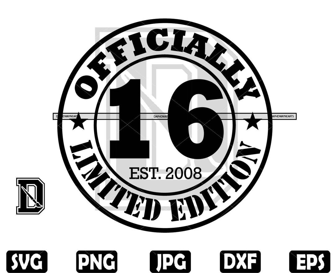 16th Birthday SVG 16th Birthday Svg 16th Svg Limited Edition Svg Svg ...