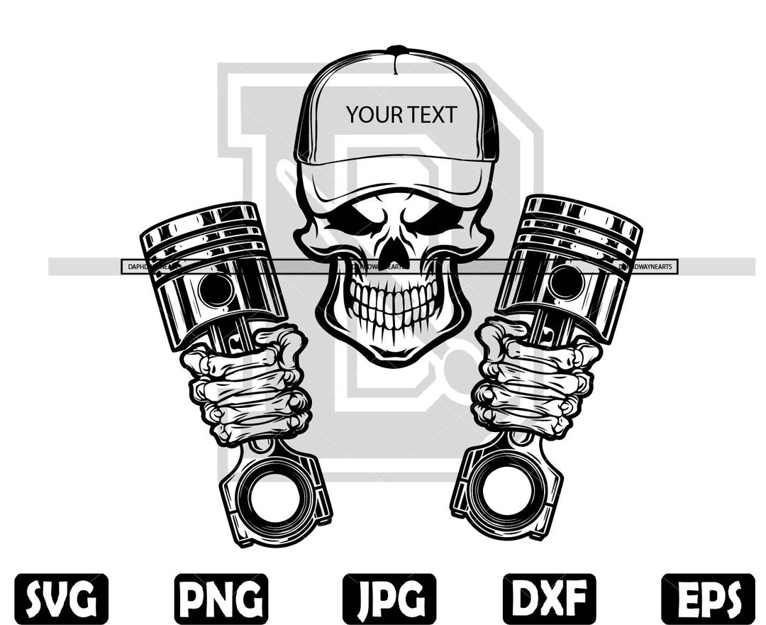 Skull Mechanic Svg | Skull Svg | Personalize Svg | Repair Svg | Svg Png ...
