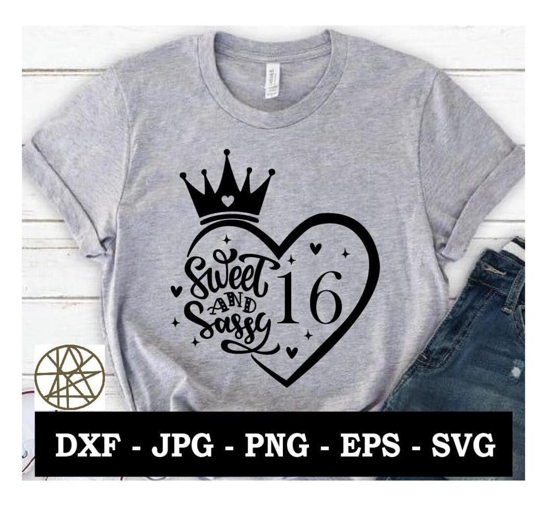 Sweet 16 Birthday SVG | 16th Birthday Svg | 16th Svg | Sweet and Sassy ...