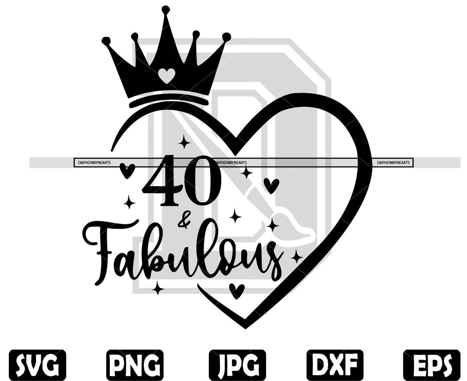 40 and Fabulous Svg | 40th Birthday Svg | Birthday Svg | 40 Svg | Svg ...