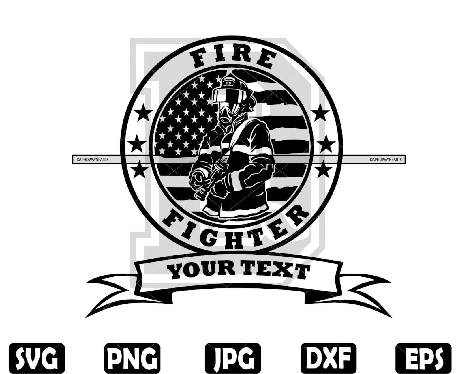 Firefighter Customizable Svg Fireman Svg First Responder Svg ...