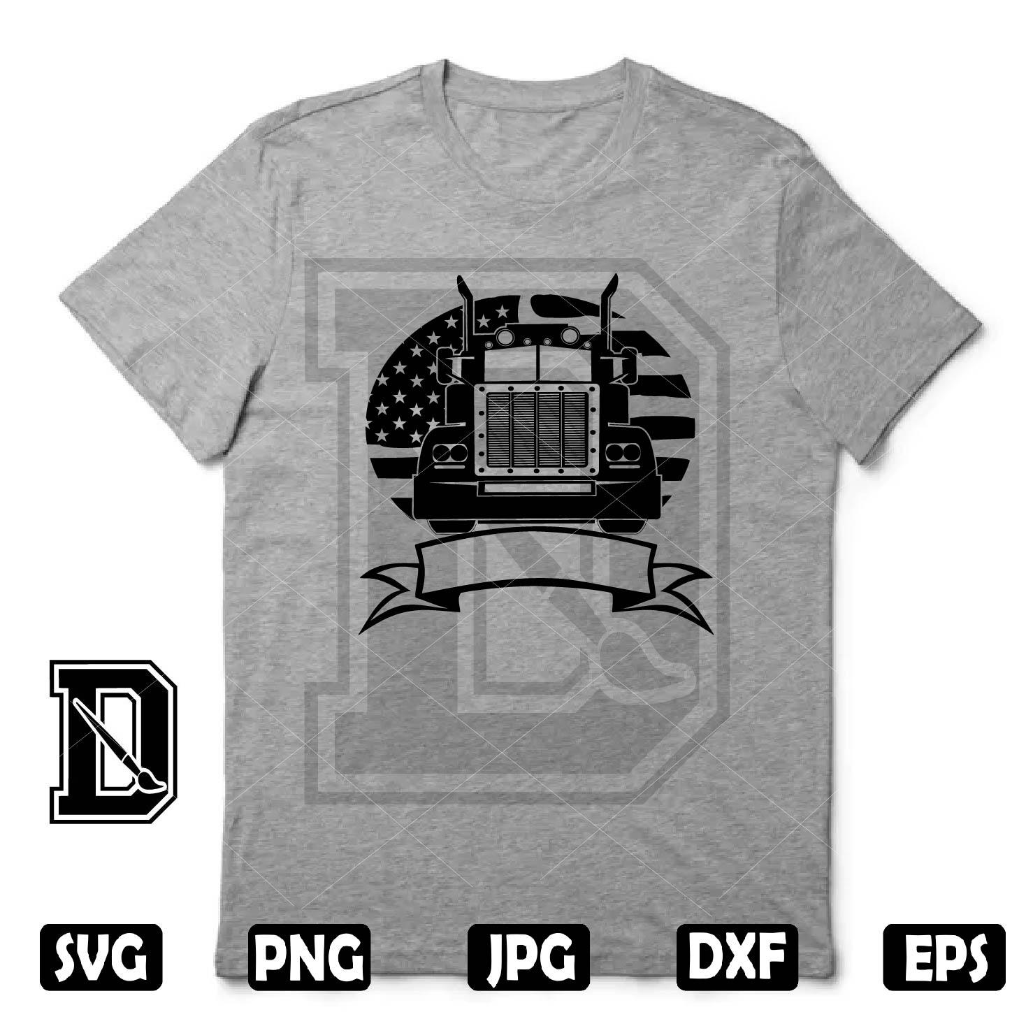 Trucking Company Customizable Logo Svg Truck Svg American Trucker Svg ...