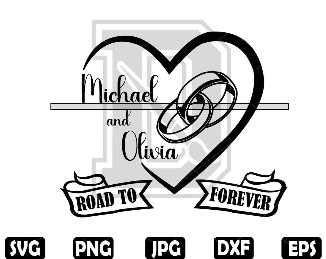 Wedding Customizable Svg | Wedding Svg | Wedding Band SVG Cut Files ...