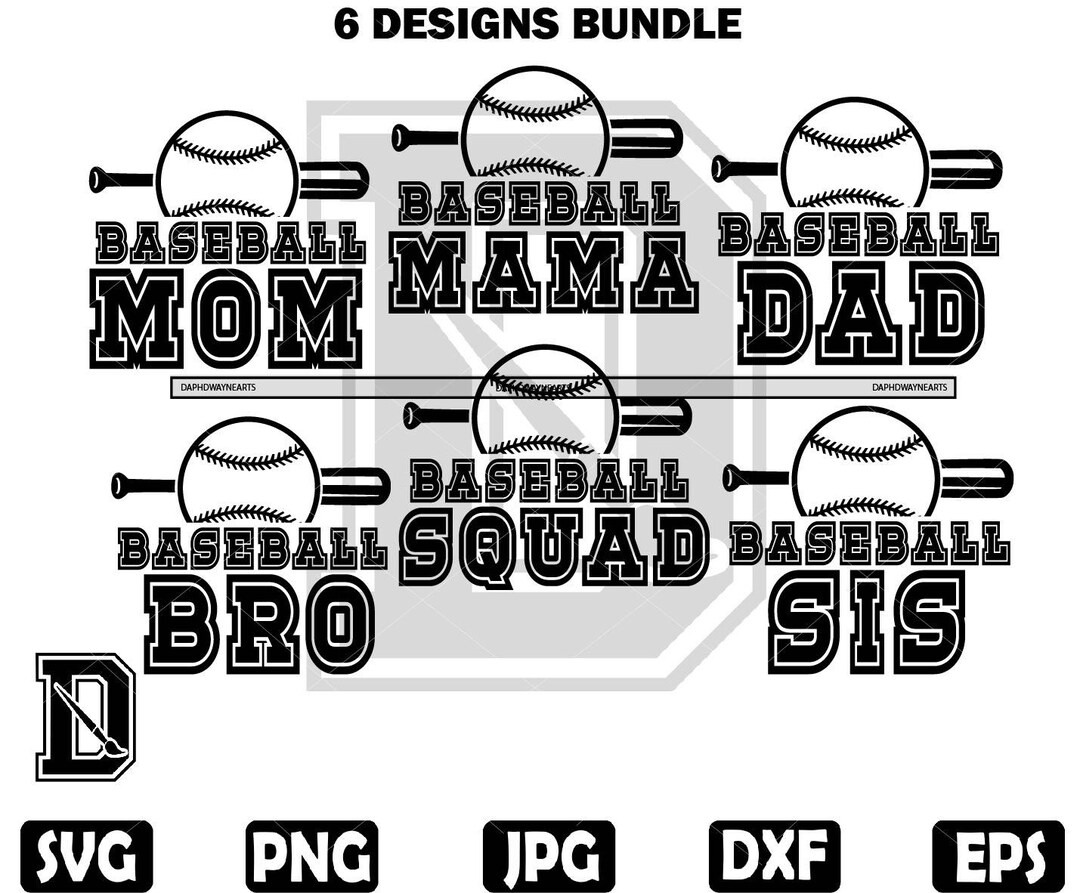Baseball Family Svg Bundle | Baseball Mom Svg | Baseball Dad Svg ...