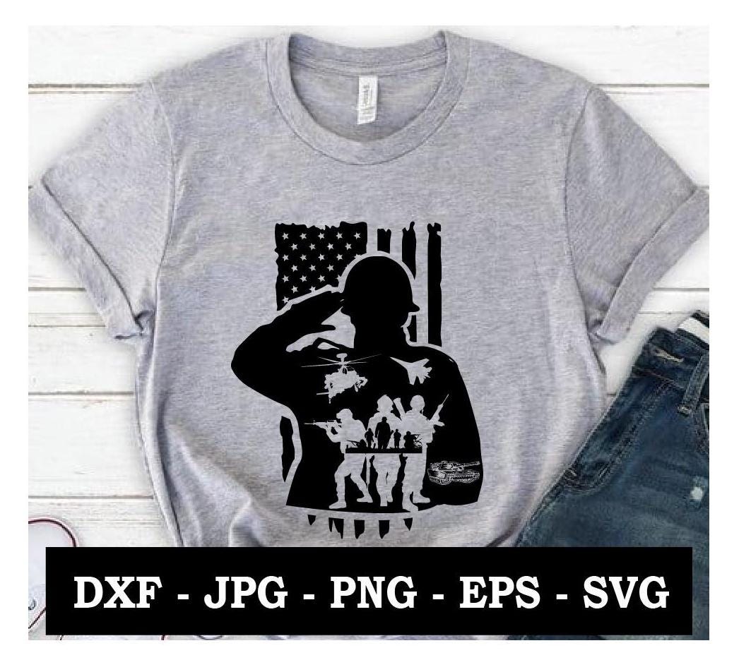 Soldier US SVG File Veteran Soldier Svg Army Svg Military Svg US Flag ...