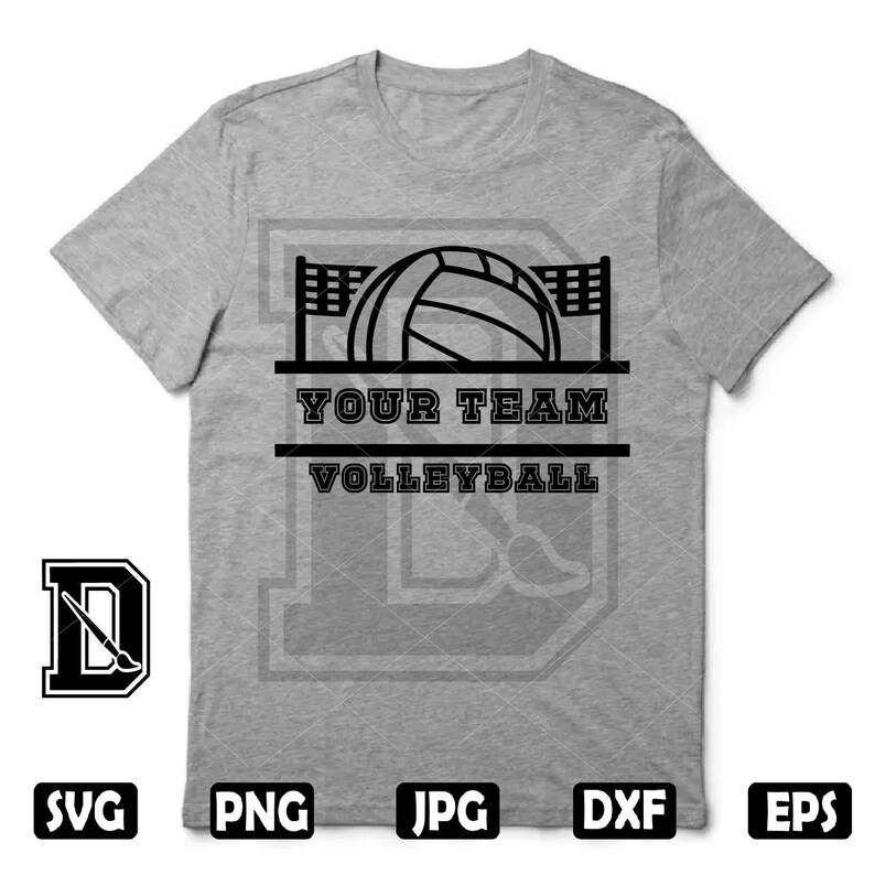 Volleyball Team Logo Template Svg | Volleyball Team Logo Svg ...