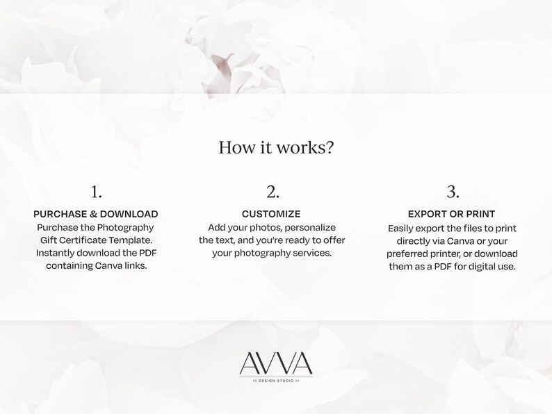 Willa Photography Canva Gift Certificate Template | Photographer Gift ...