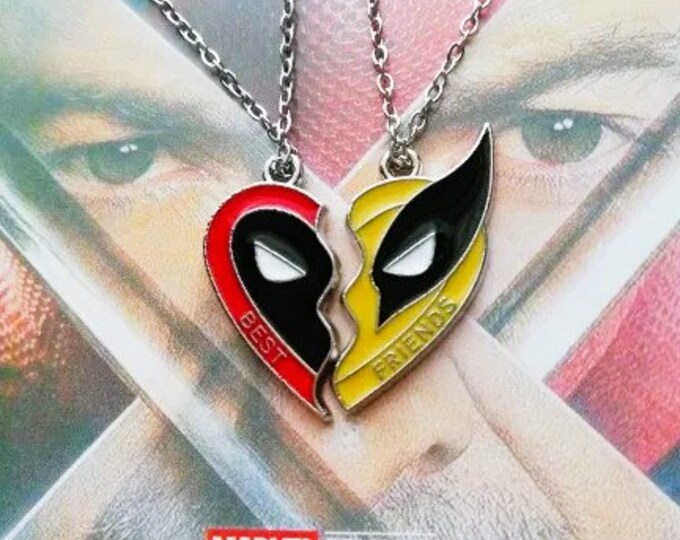 Deadpool X Wolverine Best Friend Keychain/necklace 3D Printed Plastic ...