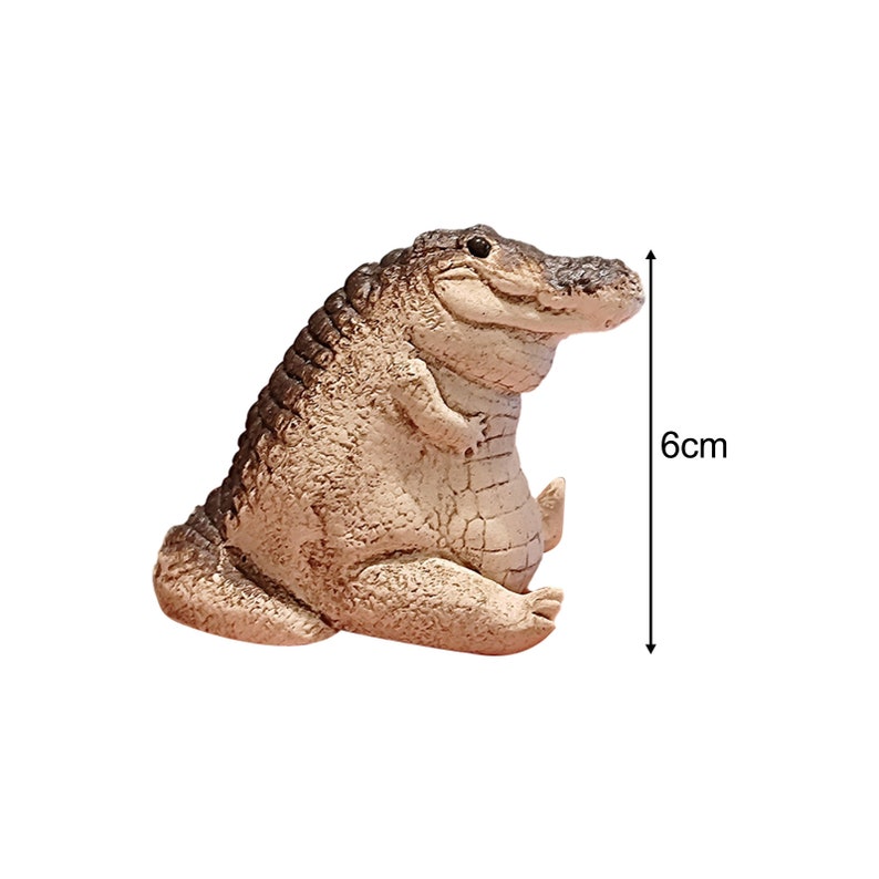 Chubby Alligator Ceramic Sculpture: Adorable Crocodile Figurine Lovely ...