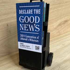 JW Mini Wooden Witnessing Cart, Pen Stand With Post-it Notes, Best ...