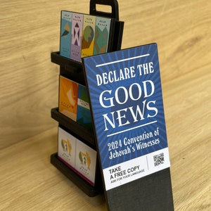 JW Mini Wooden Witnessing Cart, Pen Stand With Post-it Notes, Best ...