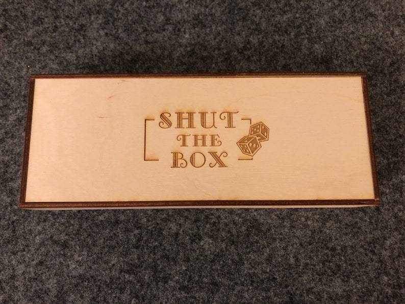 Wooden Traditional Game "shut the Box" - Etsy