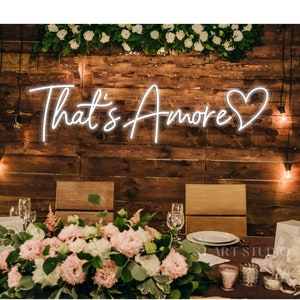 That's Amore Wedding Signs,custom Wedding Neon Sign Led Light,party ...