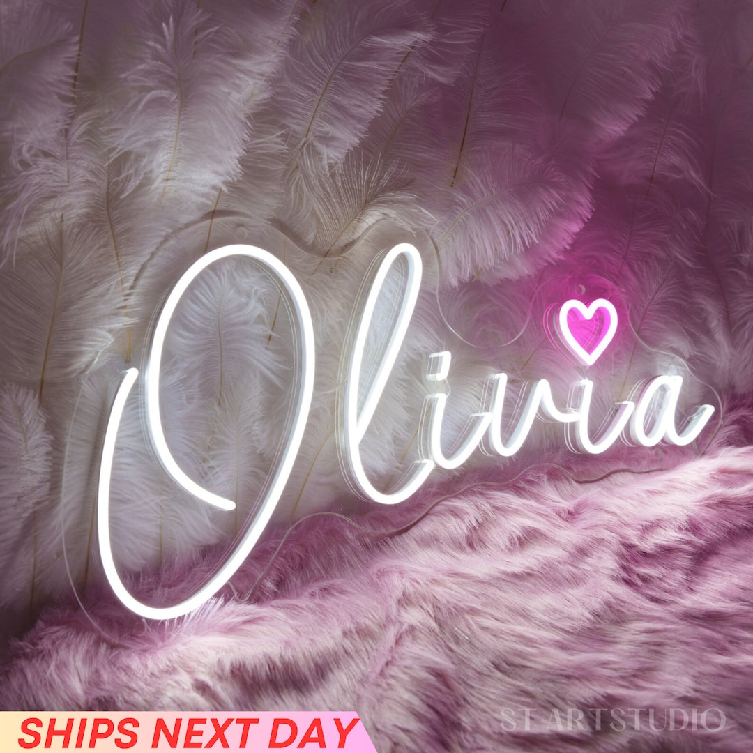 Custom Neon Sign Name for Kids Bedroom, Neon Sign Led Light Neon Signs ...