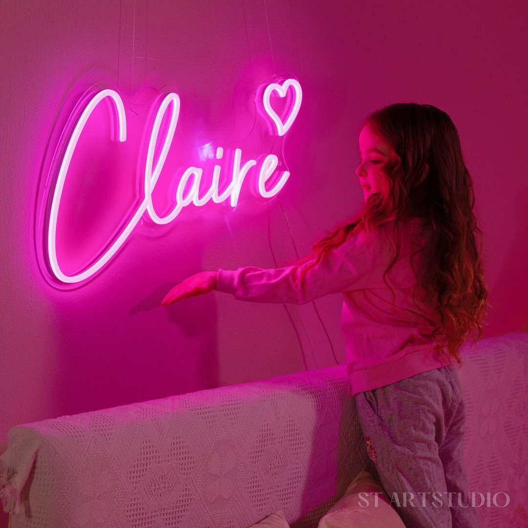 Custom Name Neon Sign for Kids, Kid Room Decorations, Home Decor Wall ...