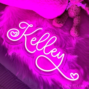 Neon Name Sign for Girls Bedroom, Kid Room Decorations, Home Decor Wall ...