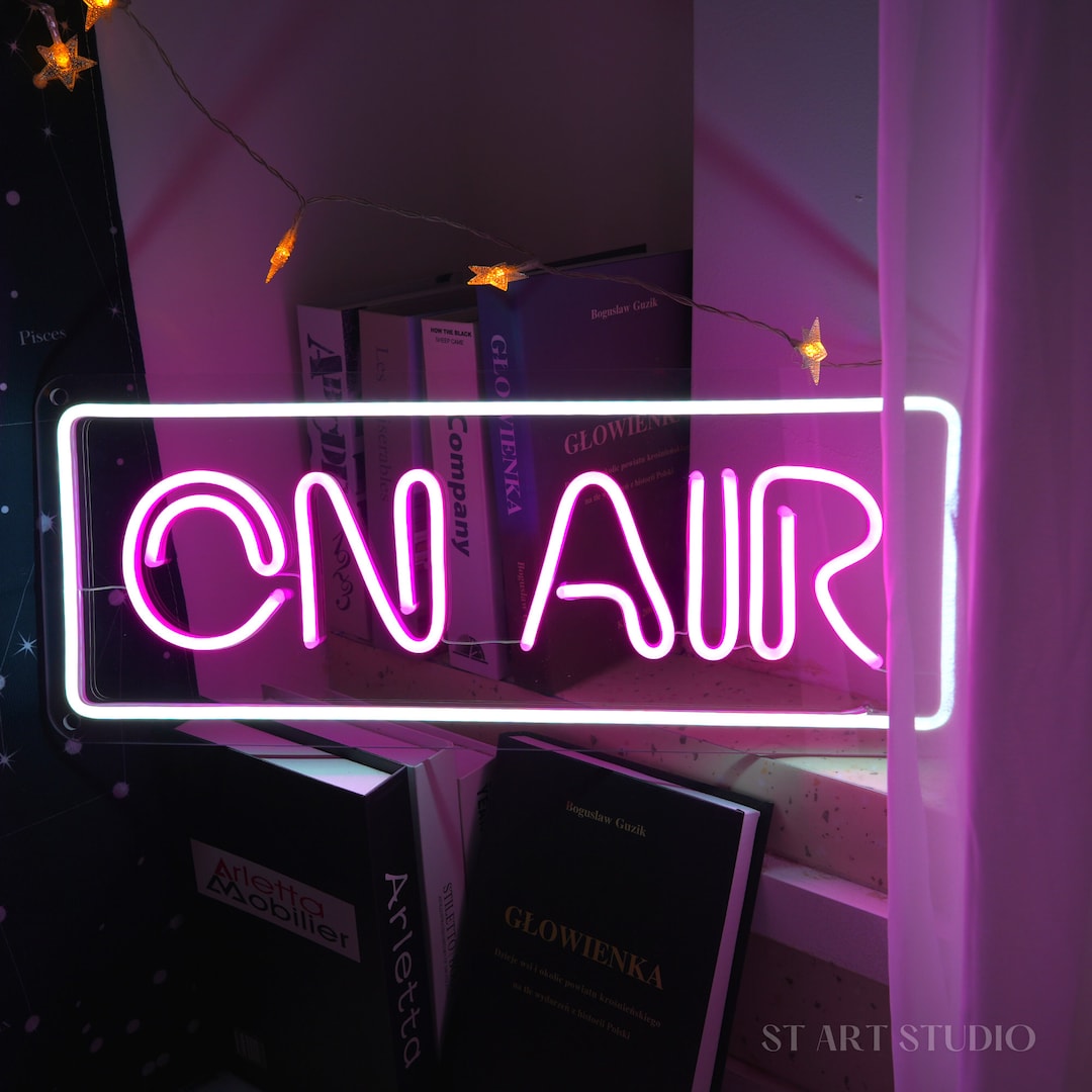 On Air Neon Sign, on Air LED Sign, Live Streaming/recording Light Sign ...