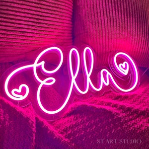 Custom Neon Sign Name for Kids Bedroom, Neon Sign Led Light Neon Signs ...