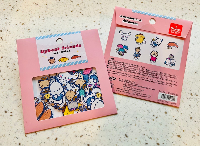 Sanrio Characters Sticker| Sanrio | Seal Flakes | Flake Sticker - Etsy