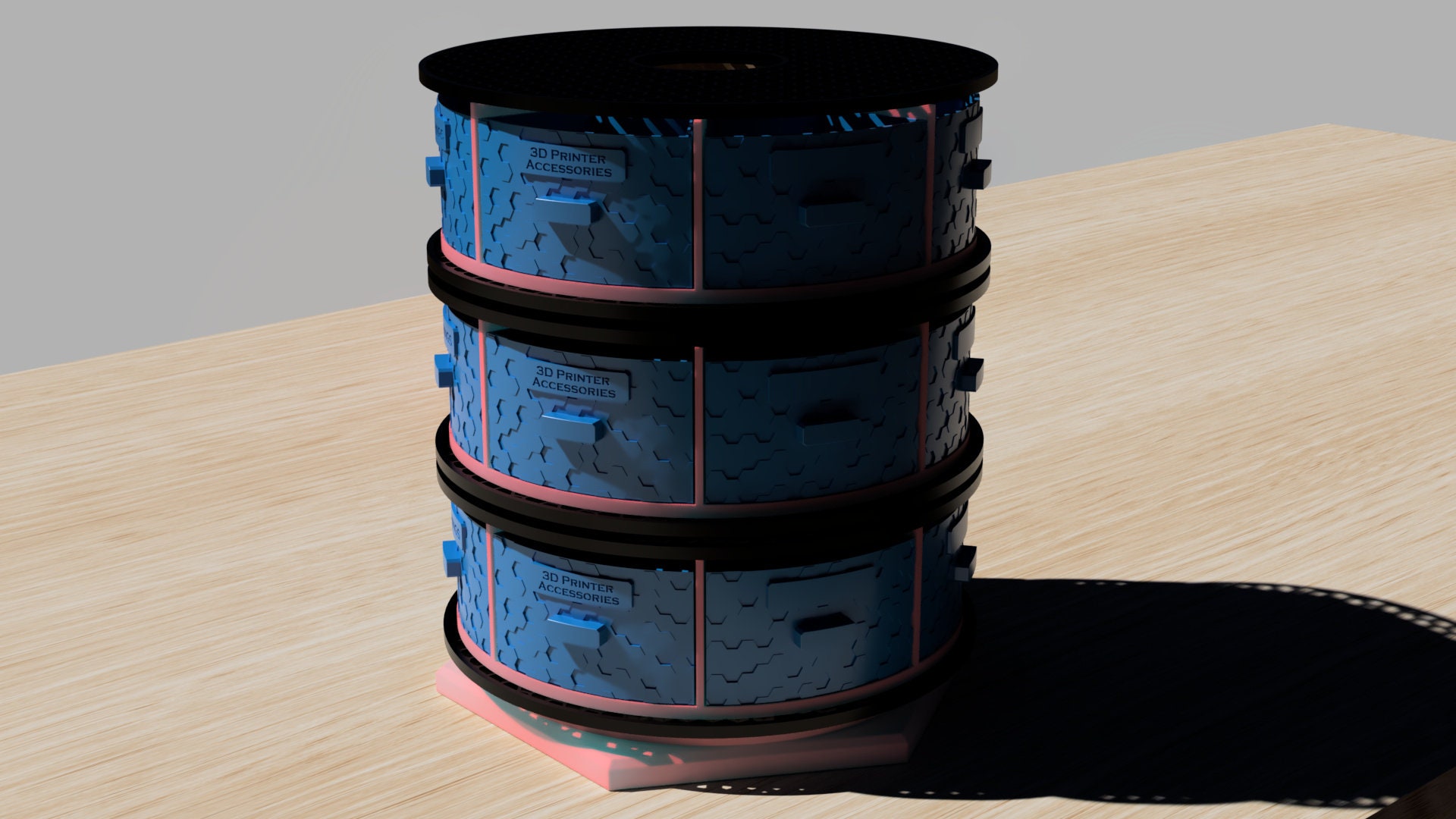 Storage Solution Using Empty Filament Spools Etsy