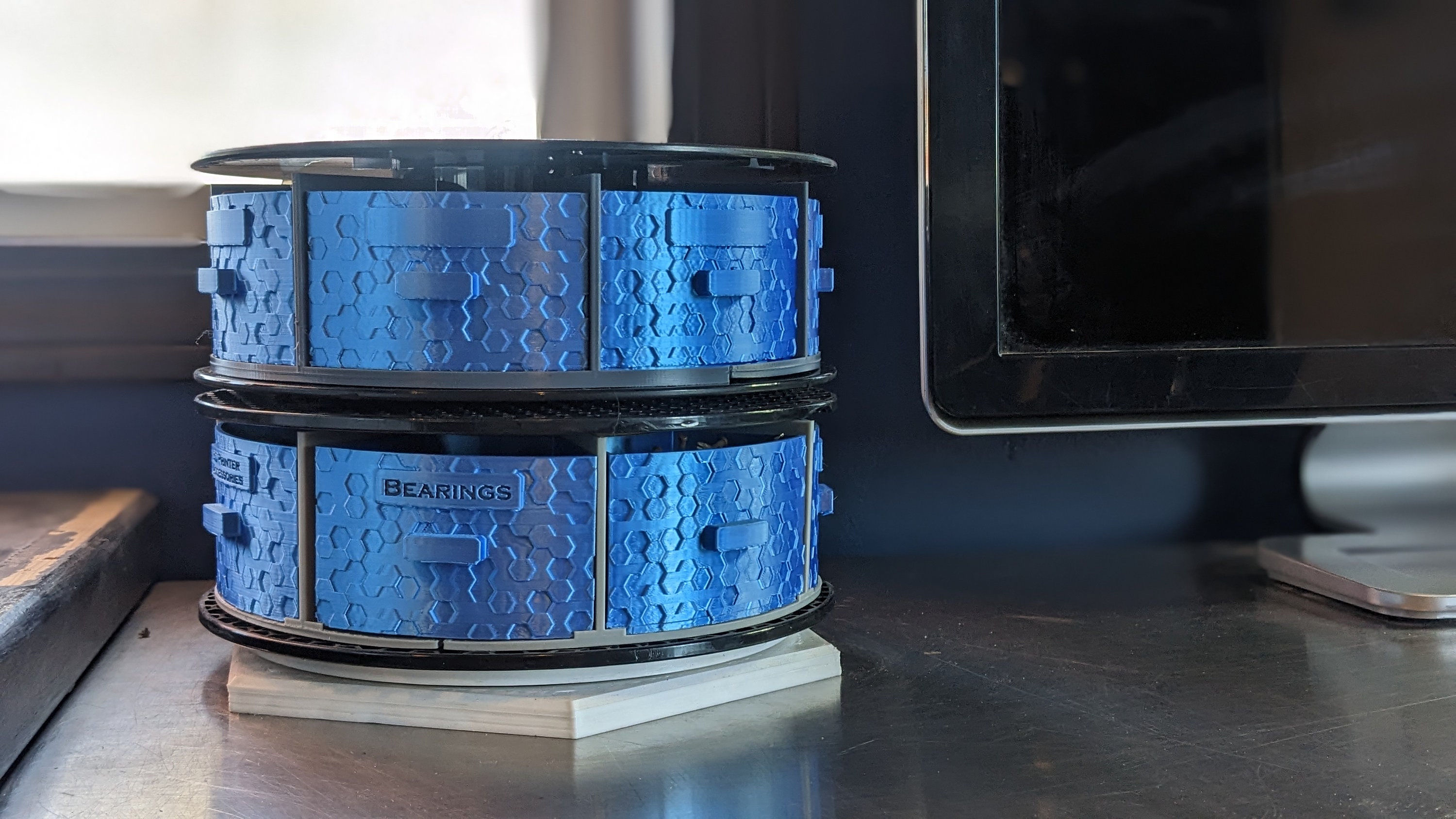 Storage Solution Using Empty Filament Spools Etsy
