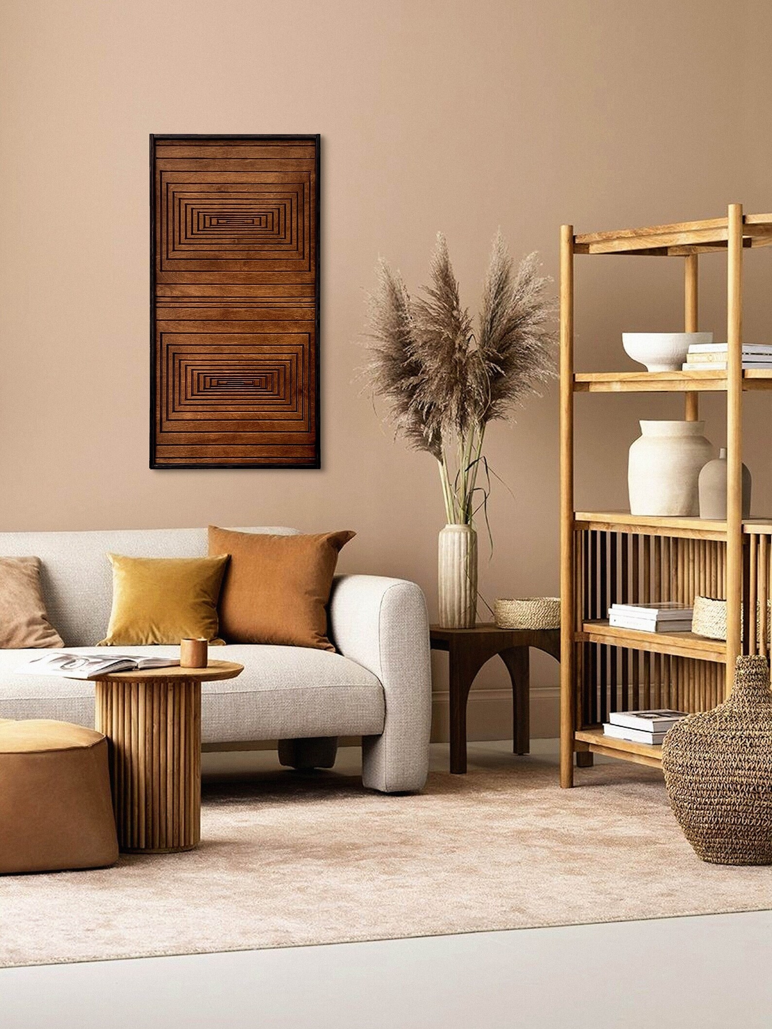 Rustic Wood Wall Art Framed Farmhouse Wooden Wall Decor - Etsy