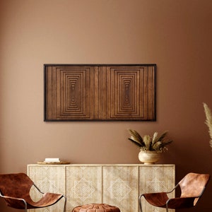 Rustic Wood Wall Art Framed, Farmhouse Wooden Wall Decor, Housewarming ...