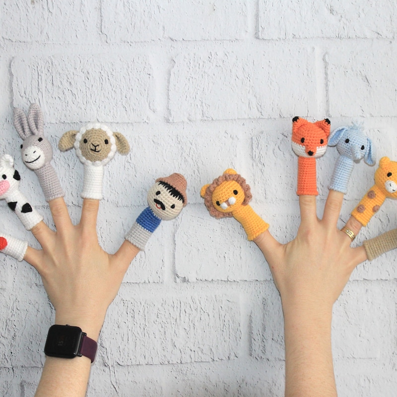 Animal Finger Puppet - Etsy
