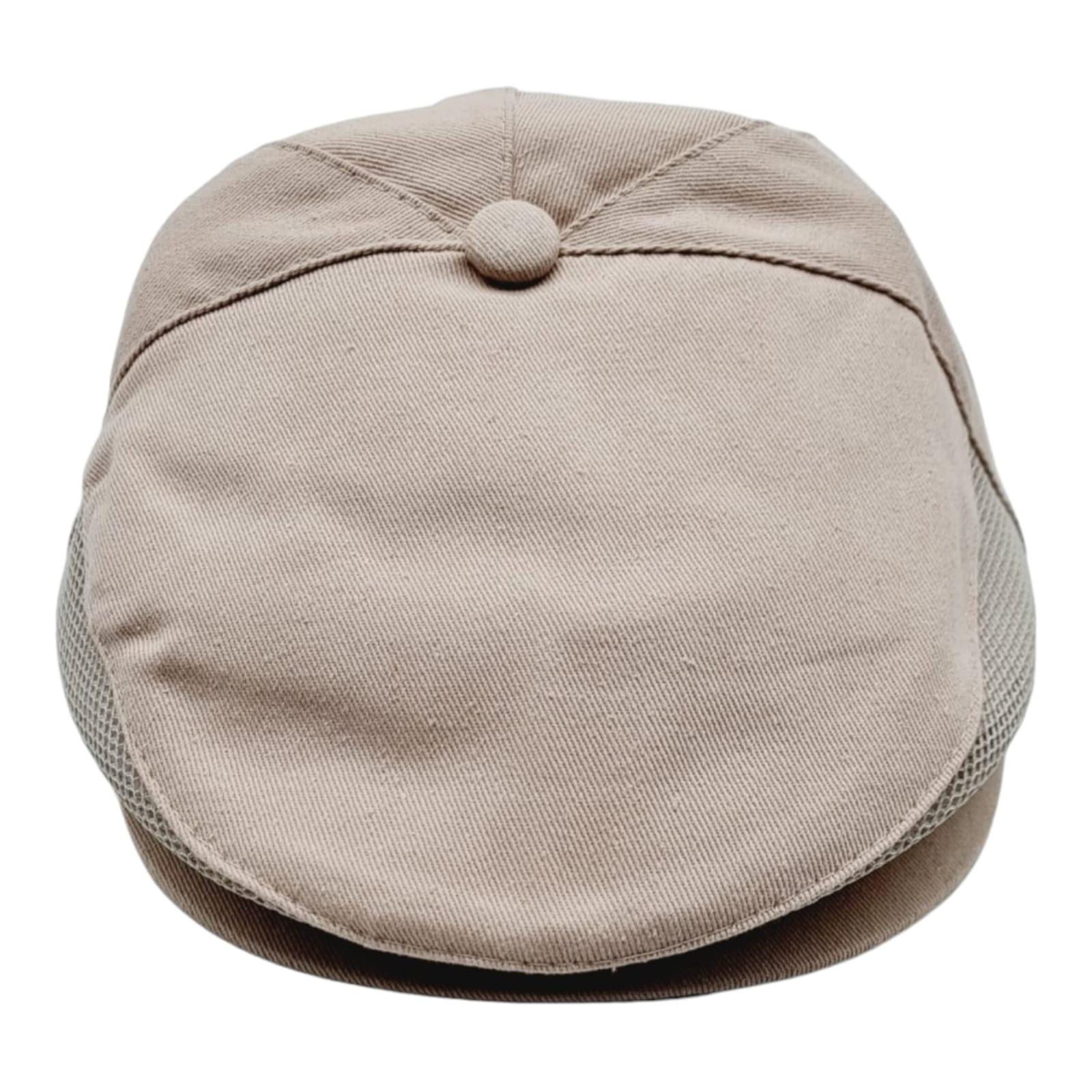 Men's Summer Mesh Buttoned Traditional Flat Cap, Breathable Lightweight ...