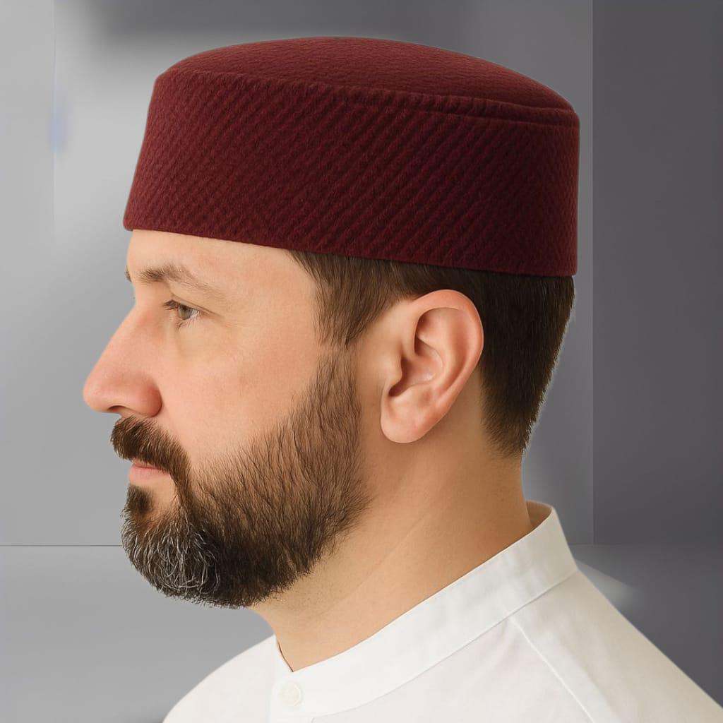Velvet Kufi Cap: Traditional Islamic Prayer Hat, Ottoman Style - Etsy