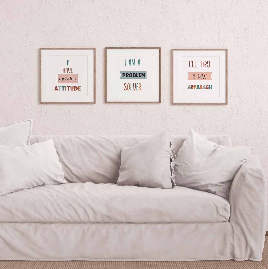 Back to School Class Wall Prints. Positive Affirmation for Kids, 8 ...