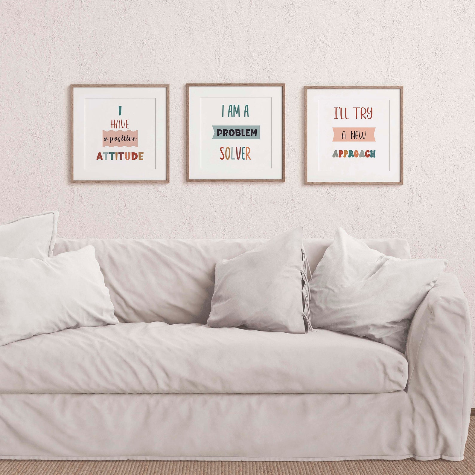 Back to School Class Wall Prints. Positive Affirmation for Kids, 8 ...
