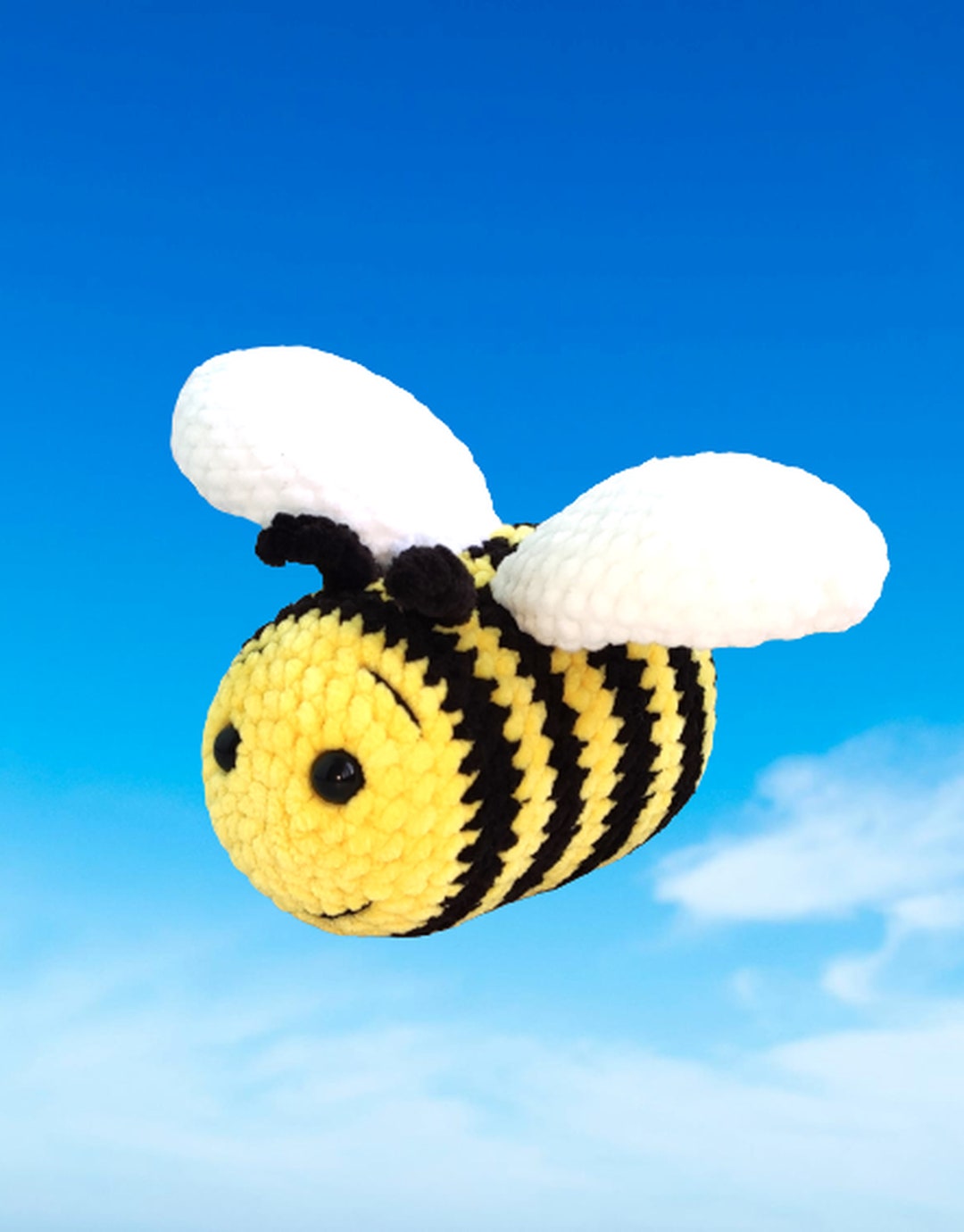 Stuffed Bee Soft Bumblebee Amigurumi Bee Bee Plush Crochet - Etsy