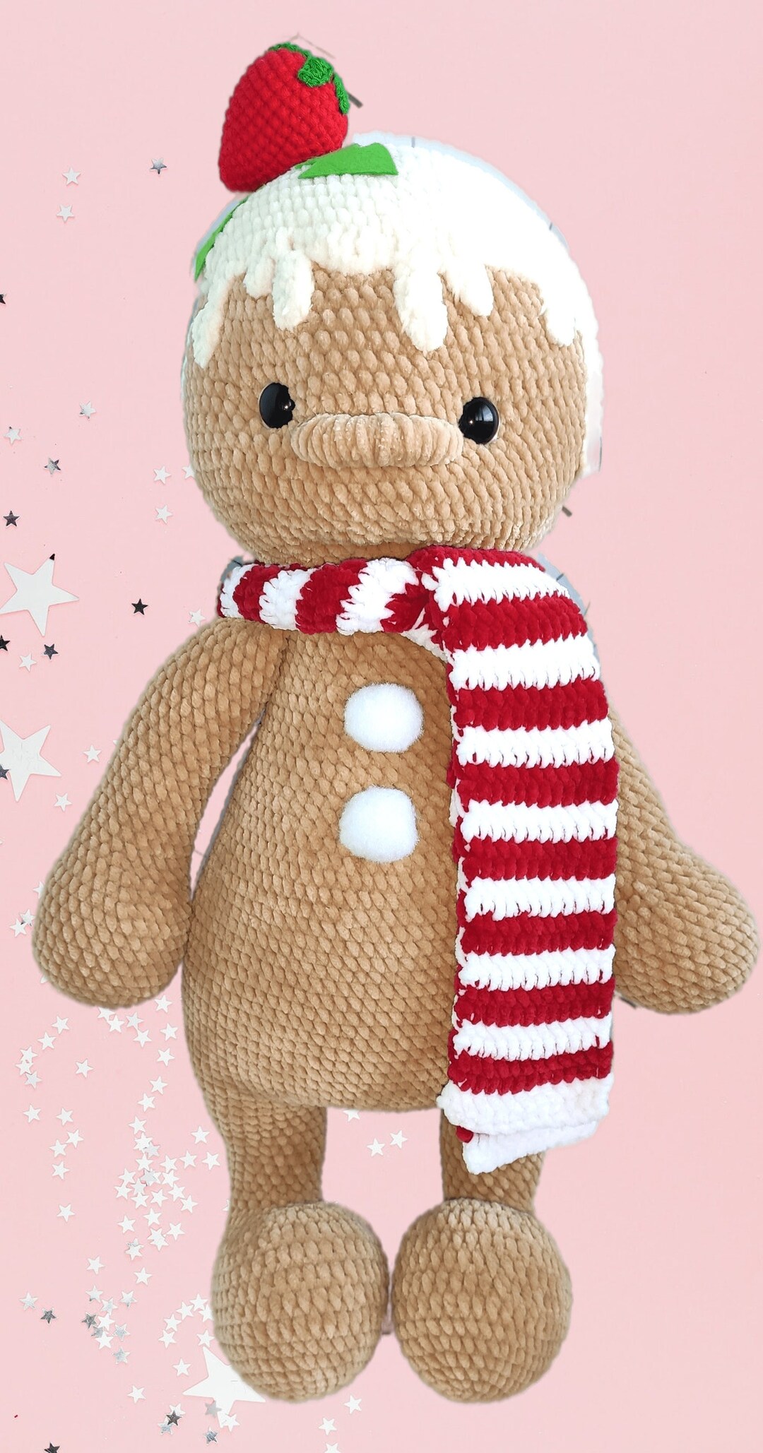 Gingerbread Man Cookie Christmas Toy Amigurumi - Etsy