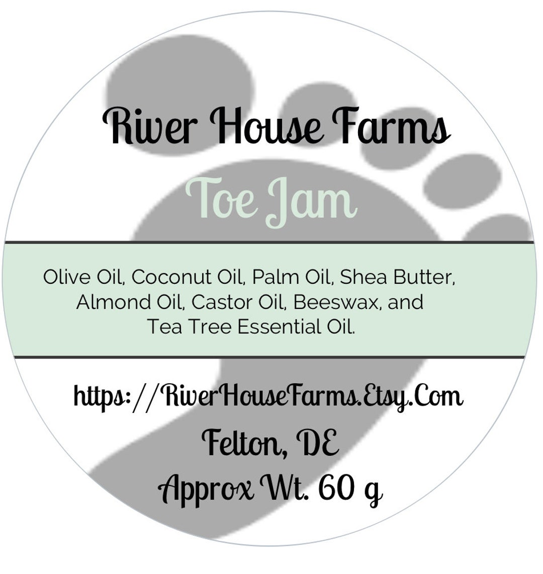 Toe Jam Foot Salve With Tea Tree Essential Oil 60g in Metal Container ...